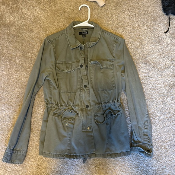 a.n.a | Jackets & Coats | Cute Army Green Cargo Jacket | Poshmark